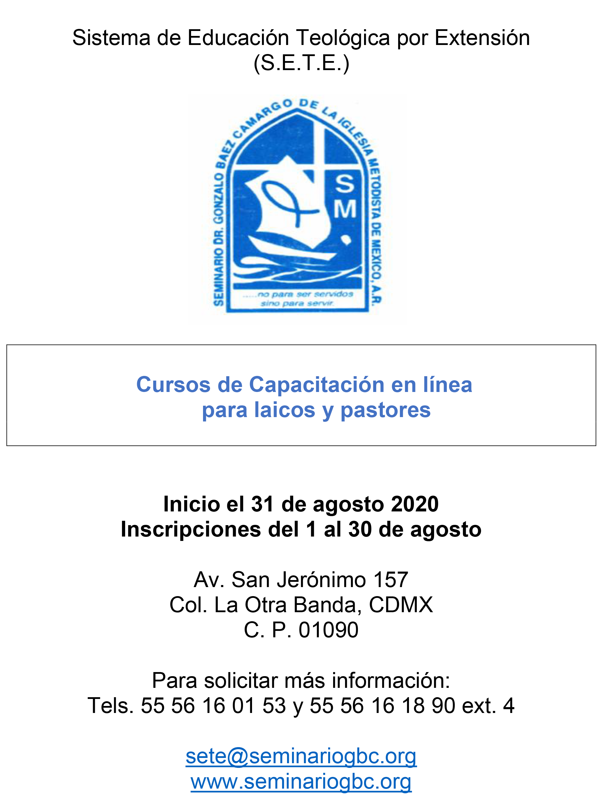 Seminario Dr. Gonzalo Báez Camargo, SETE – El Evangelista Mexicano